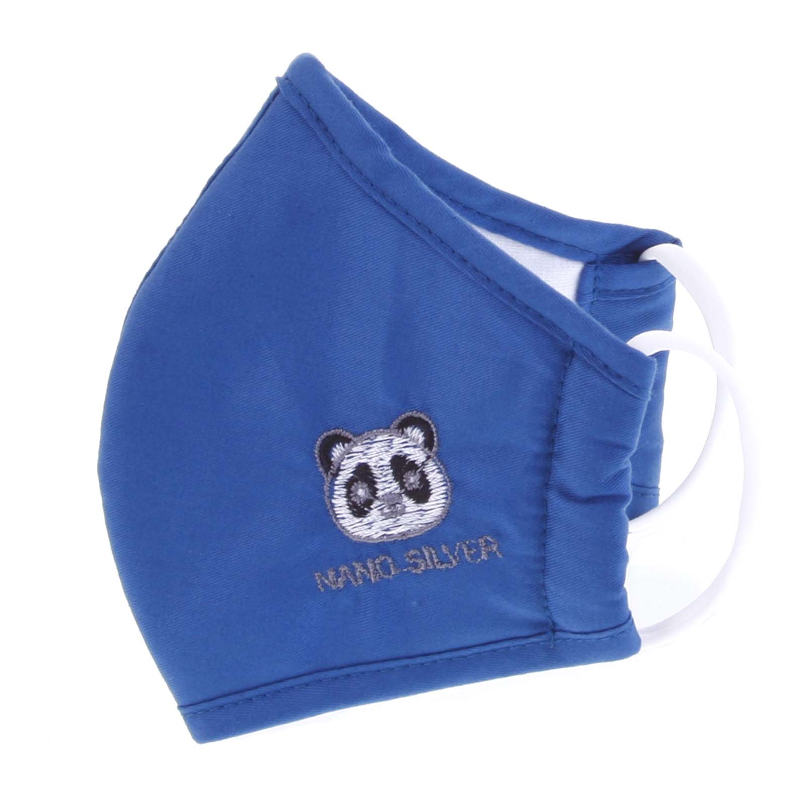 Stylová antibakteriální dětská rouška třívrstvá modrá s pandou - TNG XS ...