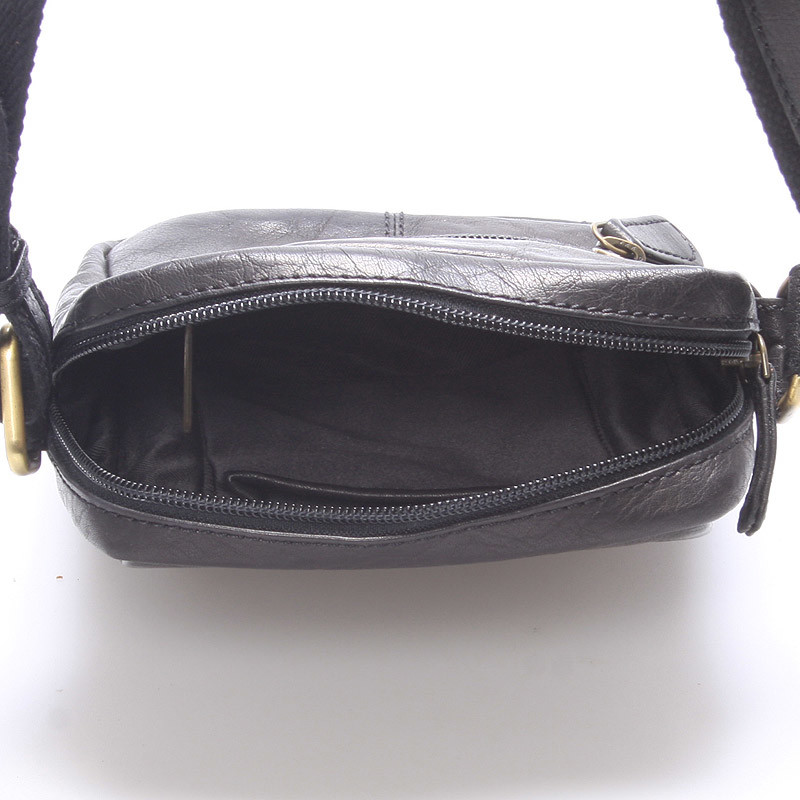 Stylová kožená taška černá - Sendi Design Perth - Kabea.cz