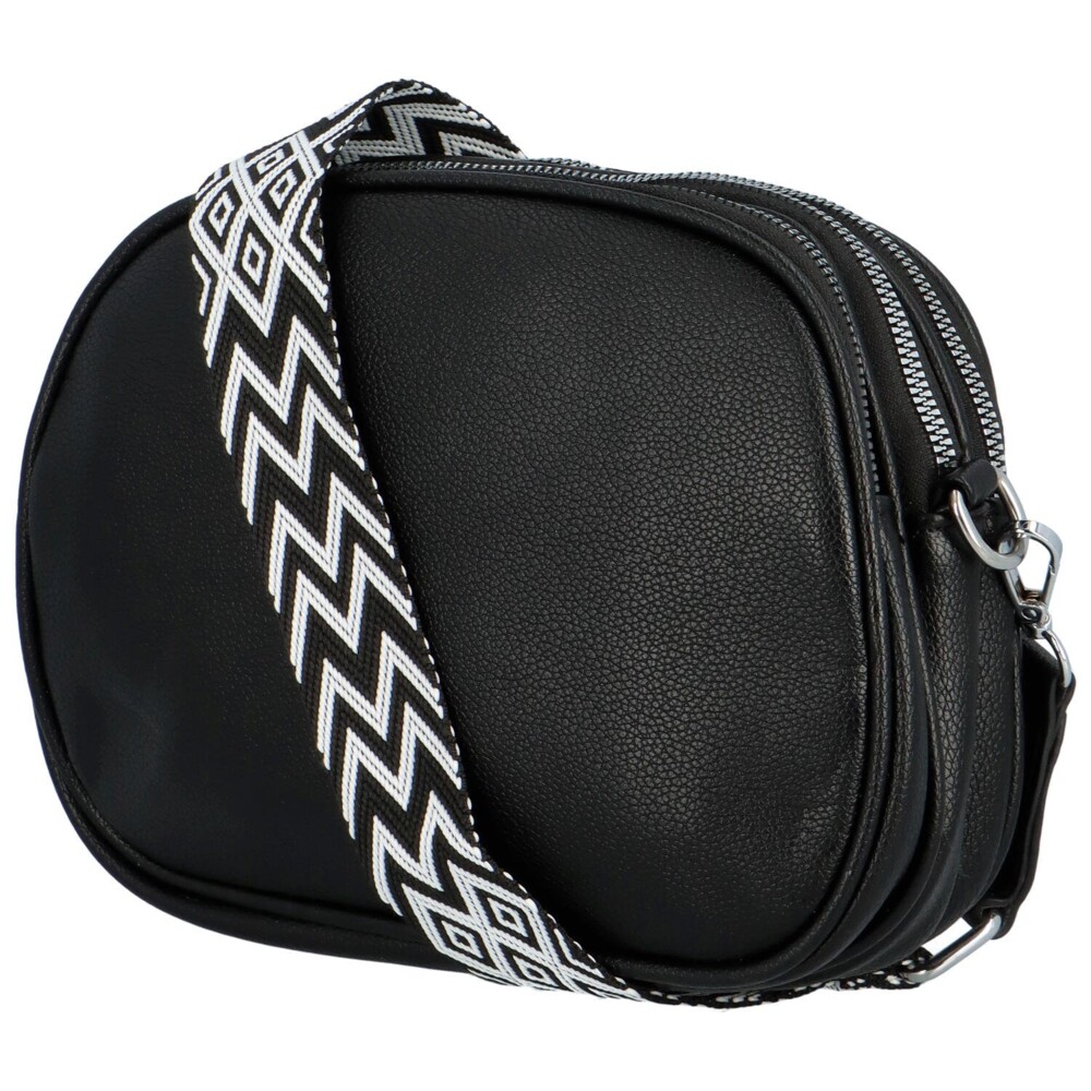 Dámská koženková crossbody černá - Paolo Bags Millie - Kabea.cz