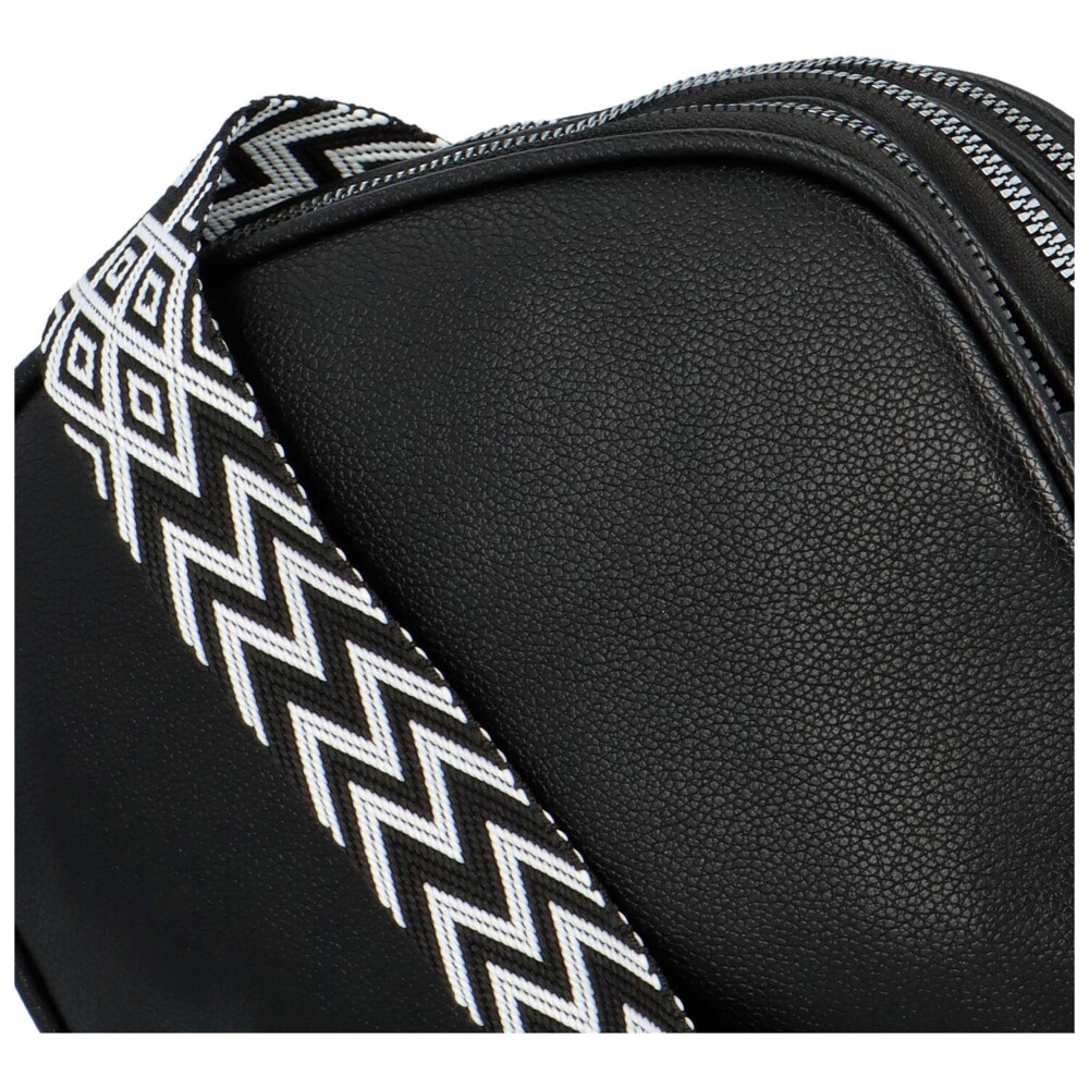 Dámská koženková crossbody černá - Paolo Bags Millie - Kabea.cz