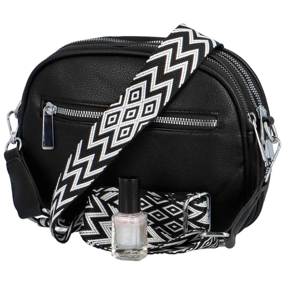 Dámská koženková crossbody černá - Paolo Bags Millie - Kabea.cz