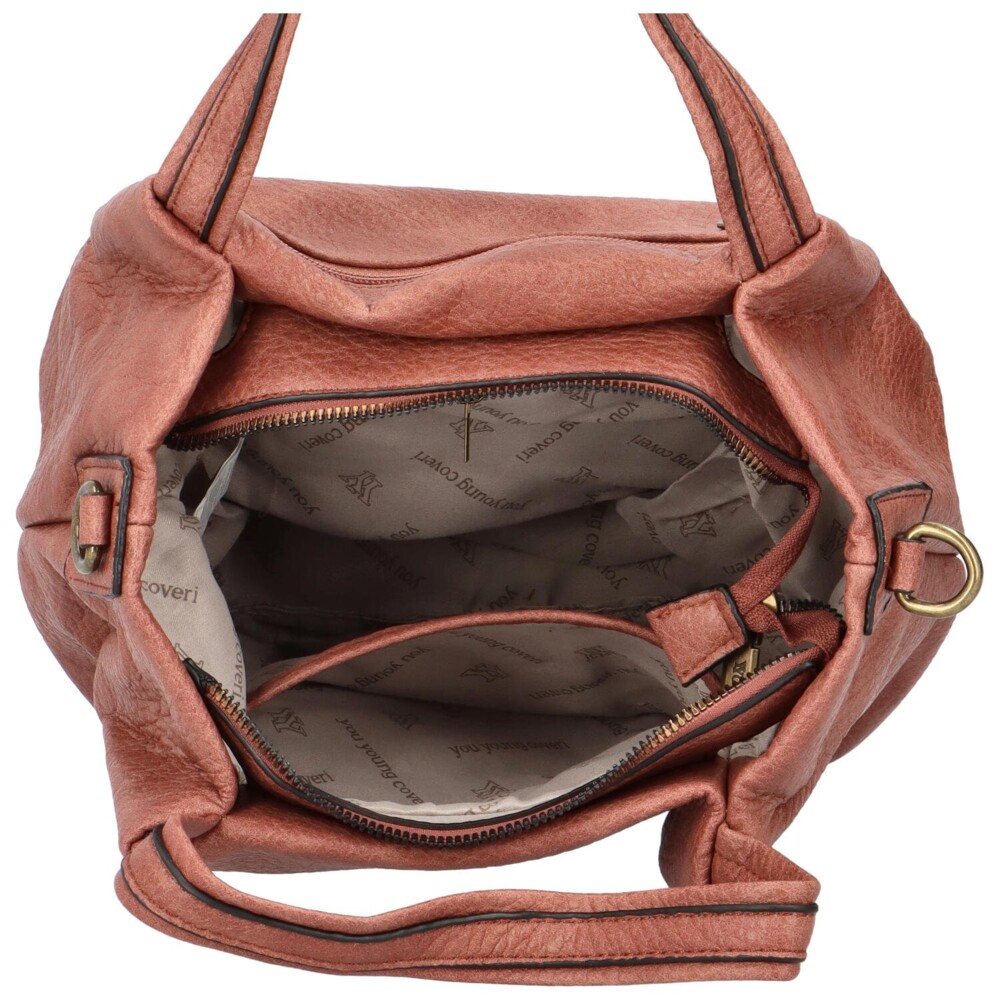 Dámská kabelka na rameno růžová - Coveri Candale - Kabea.cz