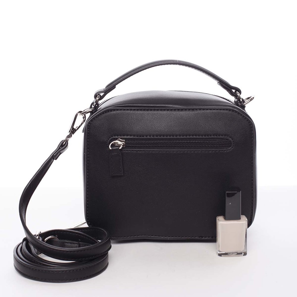 Nadčasová dámská černá kabelka do ruky - David Jones Cube - Kabea.cz