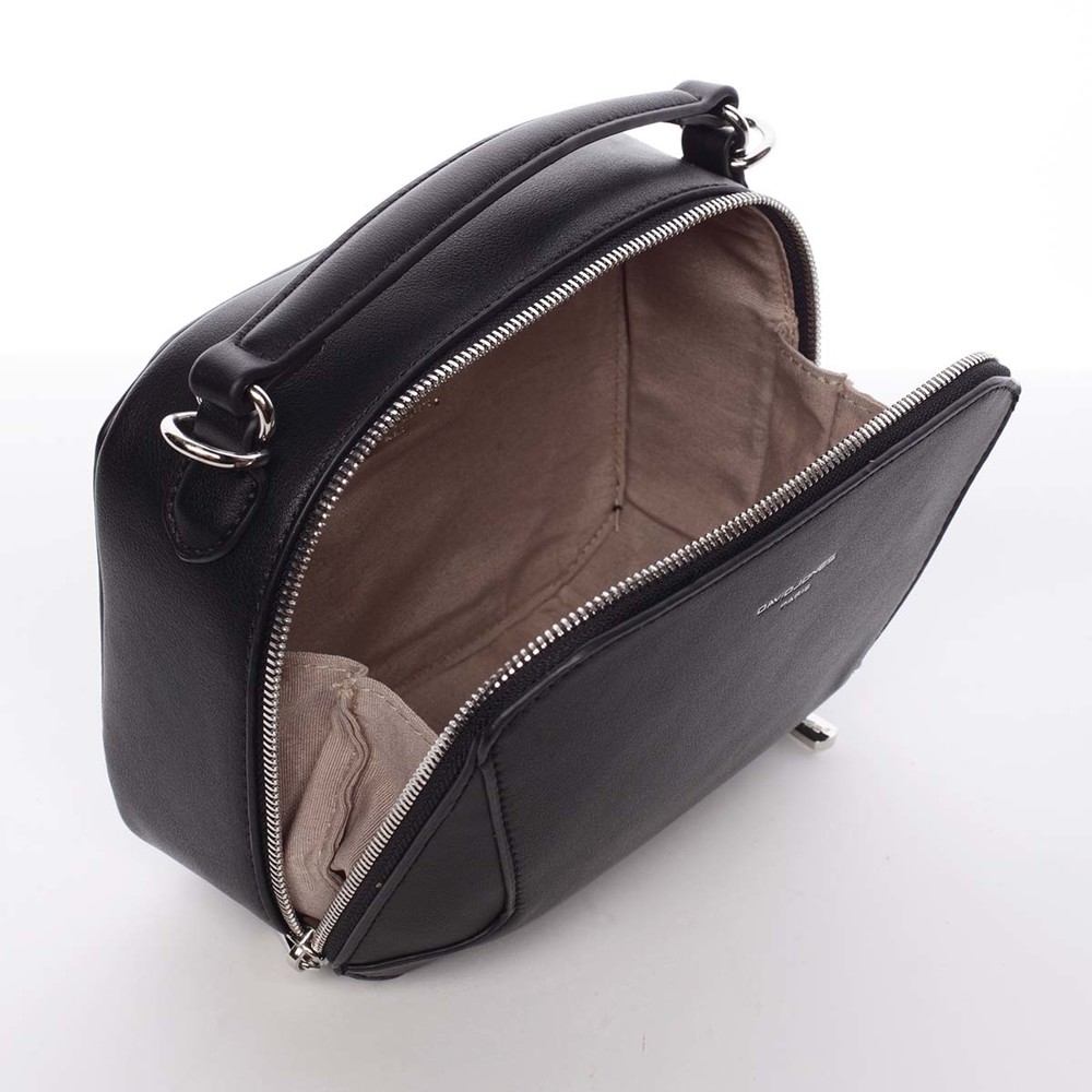 Nadčasová dámská černá kabelka do ruky - David Jones Cube - Kabea.cz