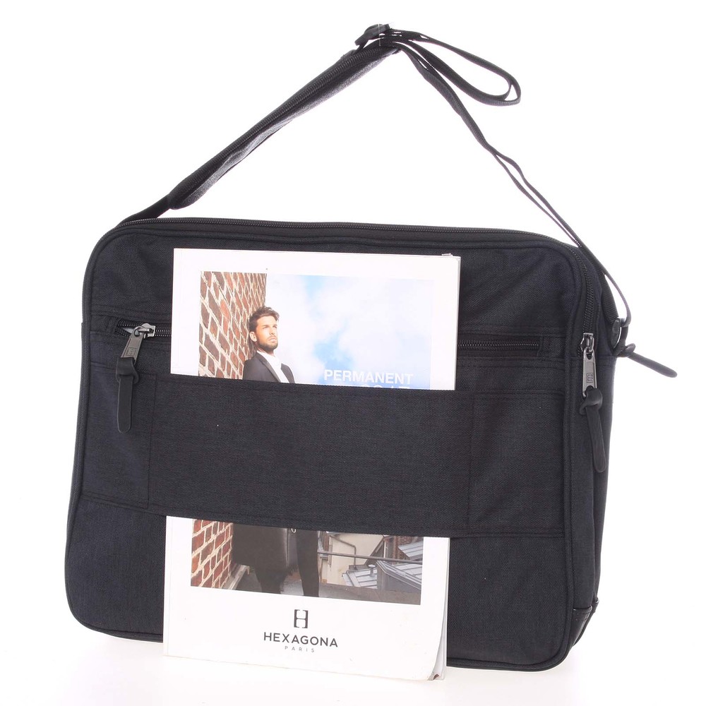 Černá kabela přes rameno na doklady a notebook - Enrico Benetti Adam ...