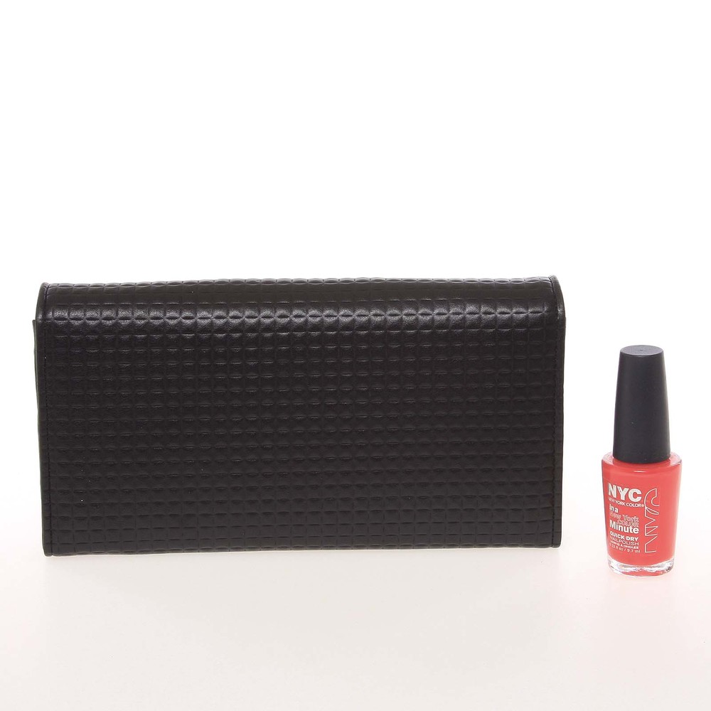 Nadčasová dámská polokožená černá peněženka - Cavaldi PX272 - Kabea.cz