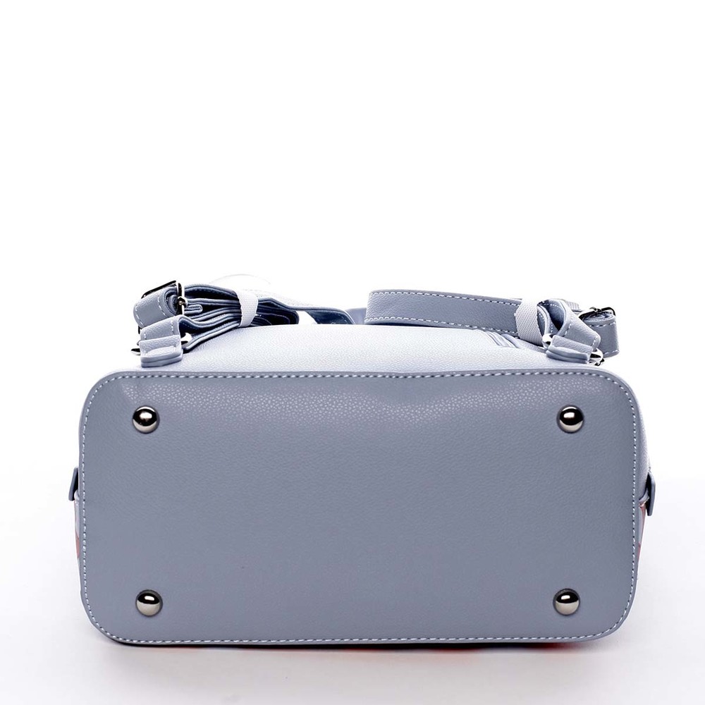 Originální městský batoh světle modrý saffiano - David Jones Ryiaman ...