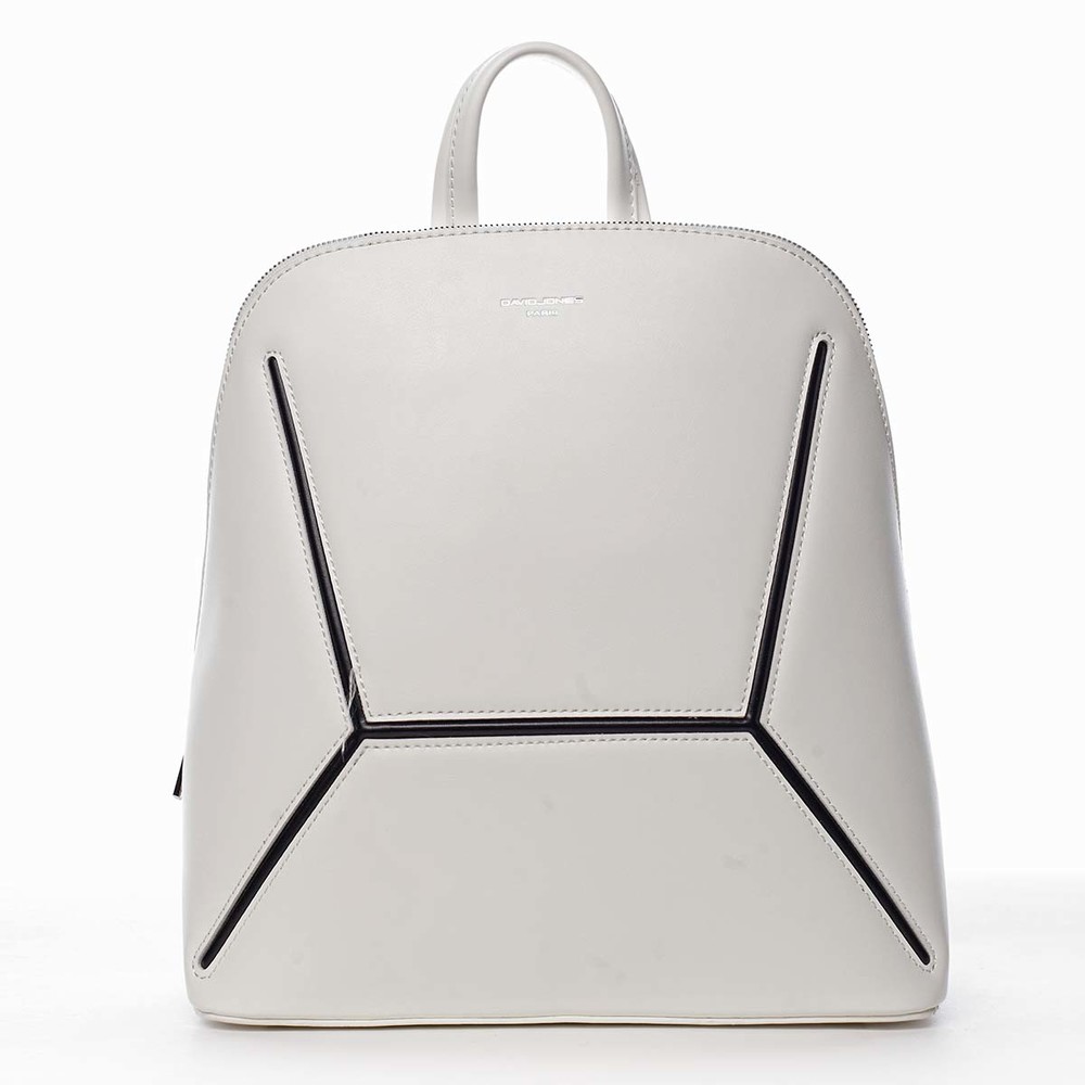 Dámský módní batoh bílý - David Jones Haptun - Kabea.cz